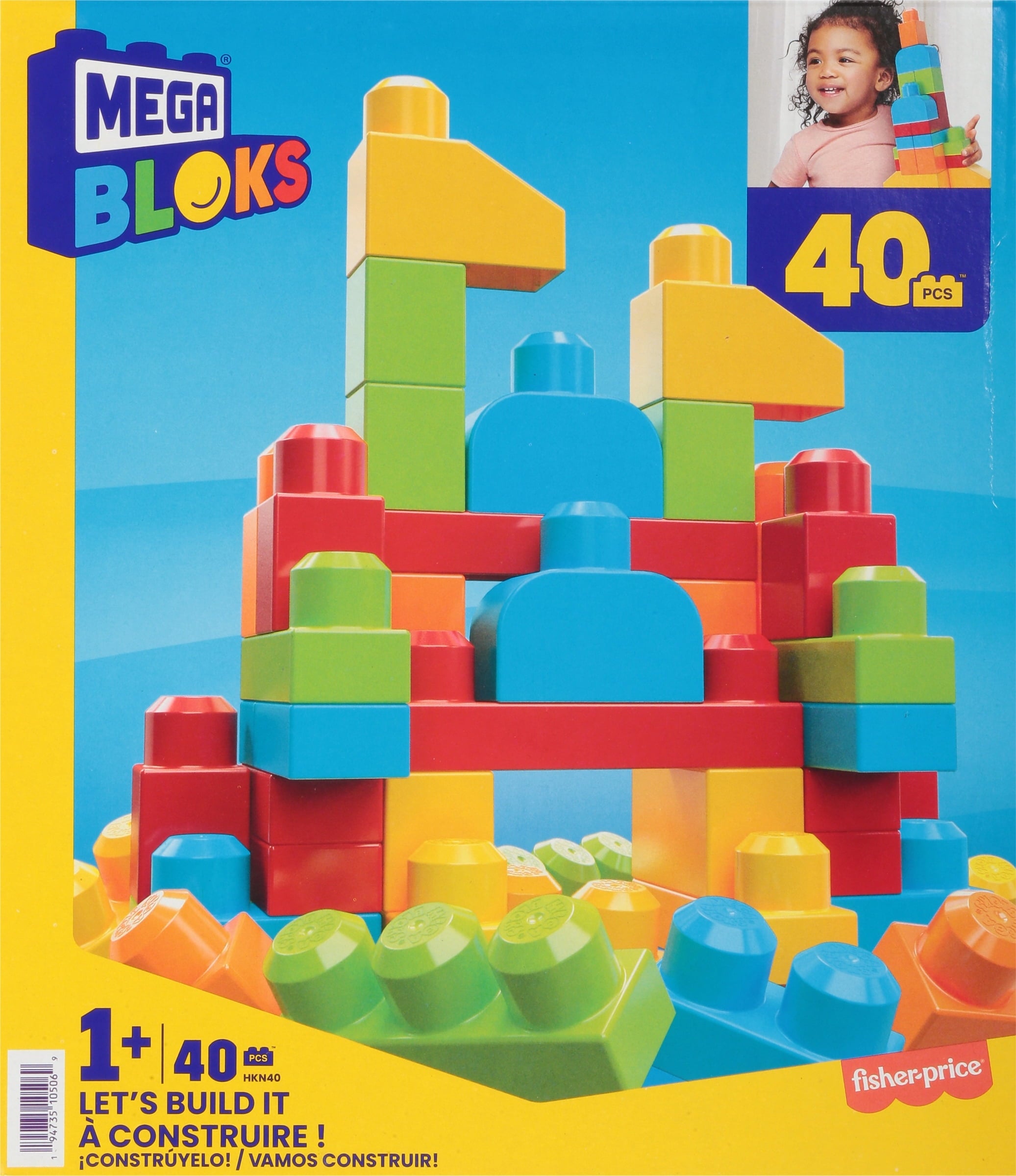Mega Bloks Let's Build It! 40-Piece Set